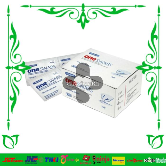 Jual OneMed One Swab Tisu Medis Steril Mengandung Alkohol 2 Ply 100 PCS ...