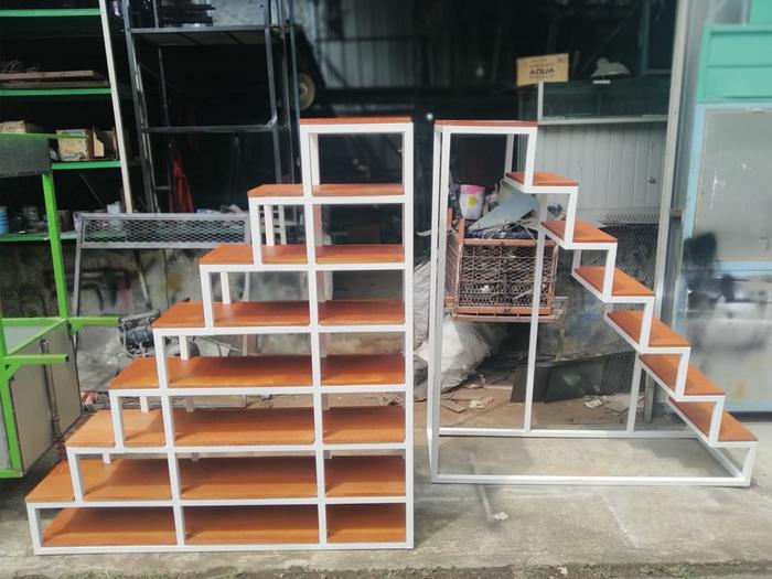 Jual Rak Tangga Besi Hollow Alas Papan Plitur Tangga Ranjang Tingkat ...