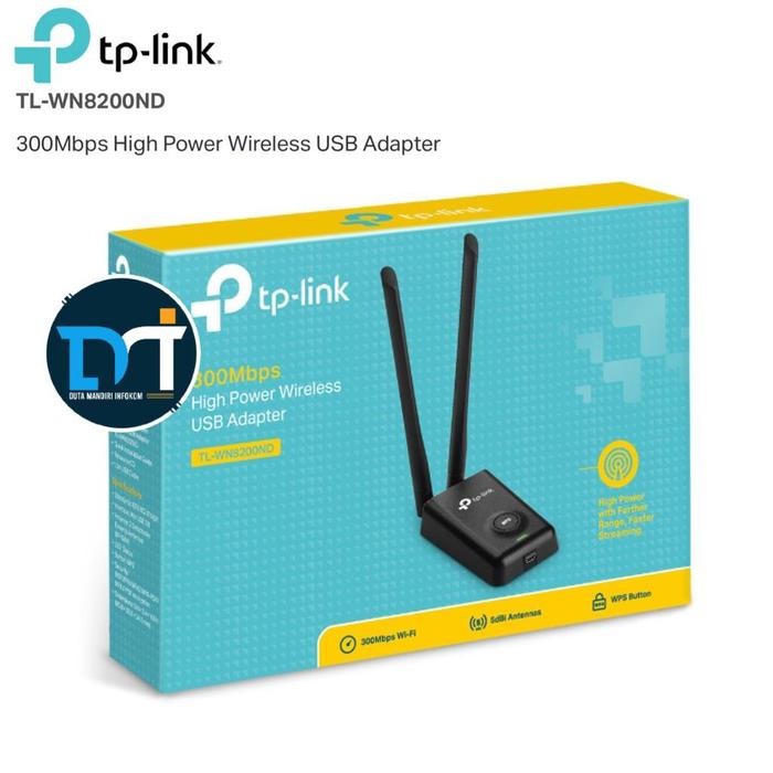 Jual TP-Link TL-WN8200ND 300Mbps High Power Wireless USB Adapter I ...