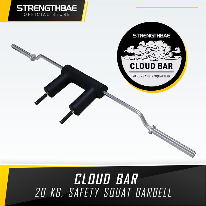 Jual Cloud Bar STRENGTHBAE – Safety Squat Bar SSB Barbell Barbel - Kota ...