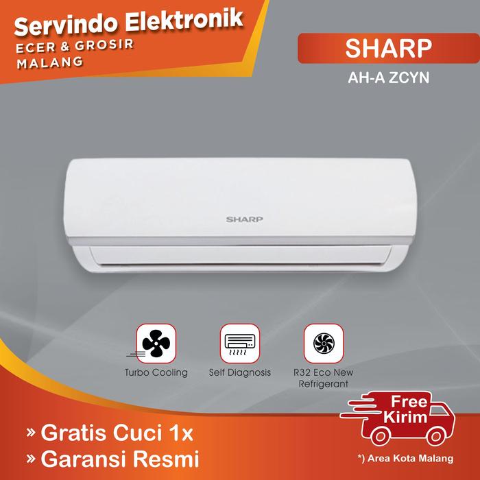 Jual AC sharp 1/2 pk low watt ah-a5zcyn | AC 1/2 pk sharp, garansi 10 thn. - Kota Malang - My ...