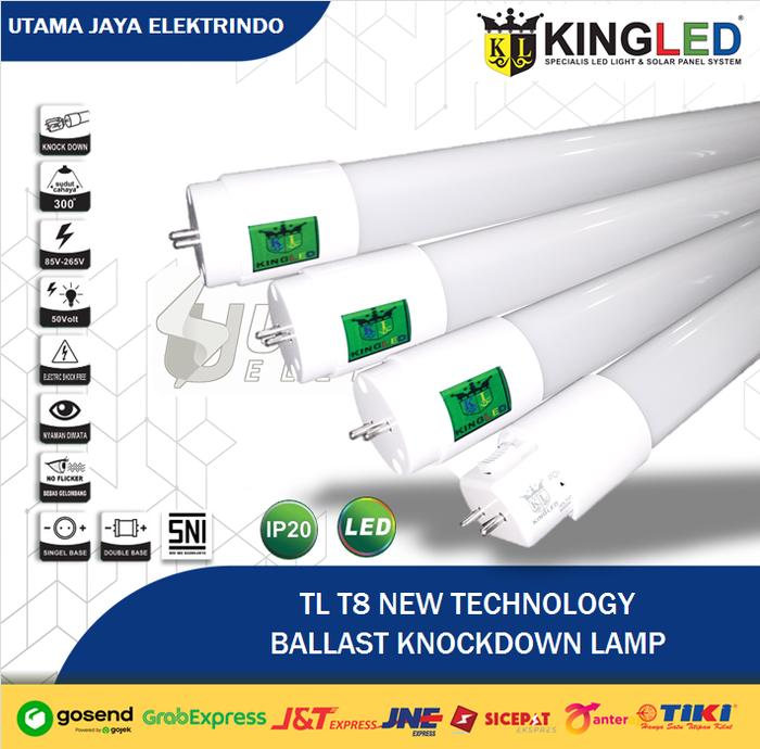 Promo Lampu TL T8 120cm 15.5 watt 2800LM Teknologi Baru KINGLED ...