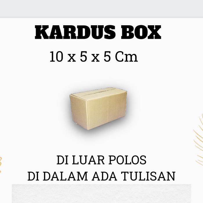 Jual Kardus 10 x 5 x 5 Cm - Kemasan Box Dus Kardus Packing Kecil Murah ...