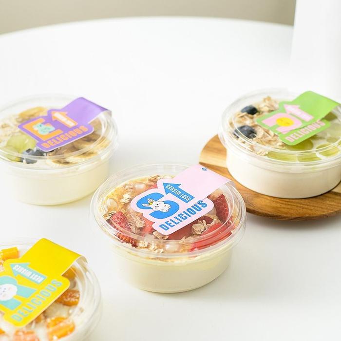 Promo korean Dessert Box BULAT Premium Cup Puding Tiramisu Salad Kue ...