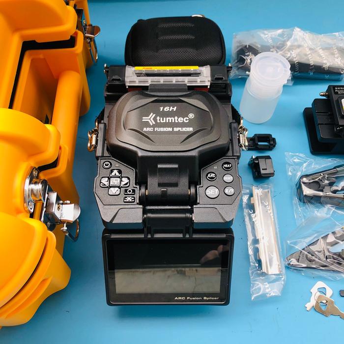 Jual Fusion Splicer TUMTEC 16H Splicing Machine Fiber Optik TUMTECH 16 ...