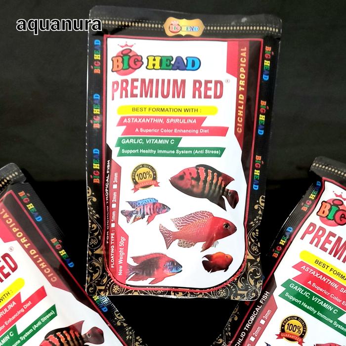 Jual pelet ikan cichlid big head premium red kolam aquarium - Kota Tangerang Selatan - aquanura ...