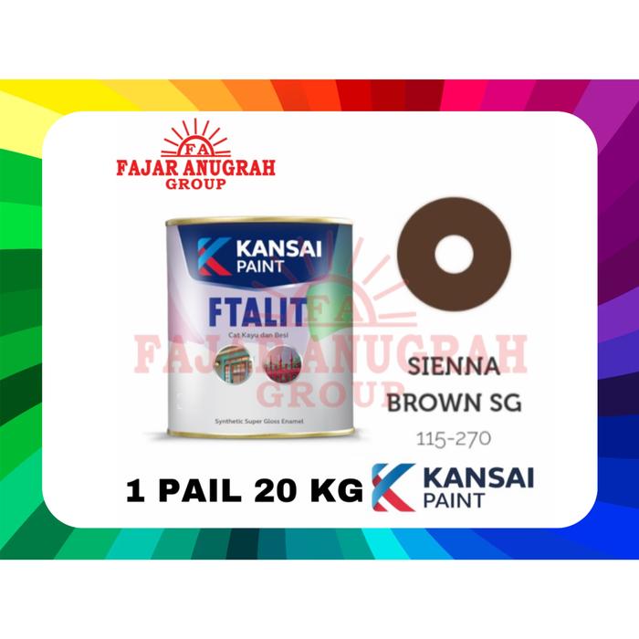 Jual Kansai Ftalit sienna brown semi gloss 115-270 Cat Kayu dan Besi 20 ...