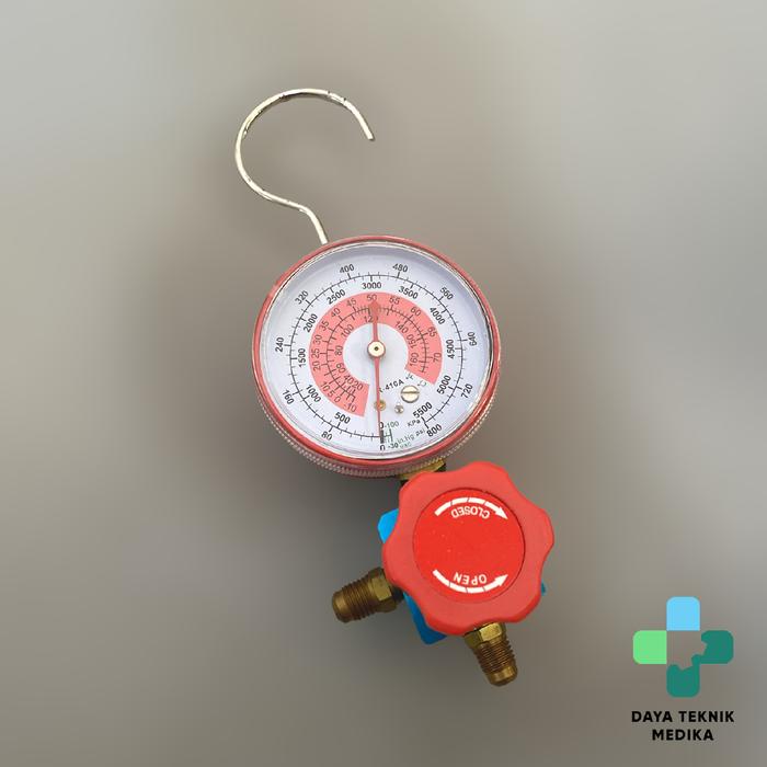 Jual Manifold Single High Pressure - Freon R22 R32 R410 - Merah ...