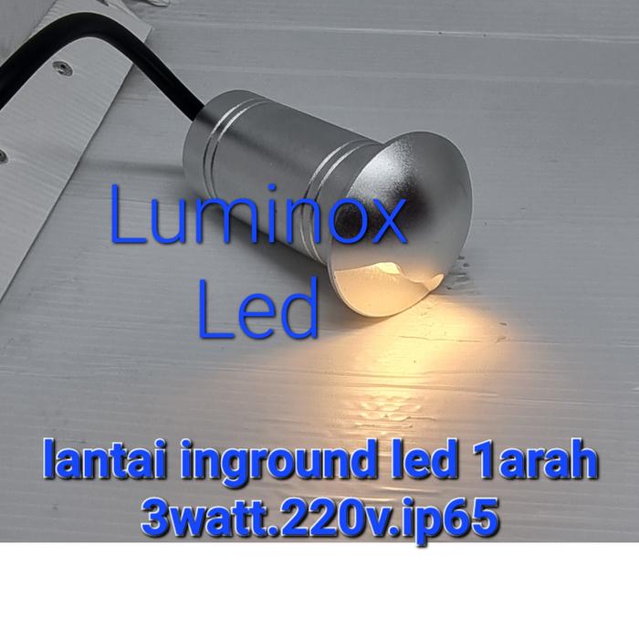Jual lampu up light lantai led 1arah 3watt 3w lantai underground light ...