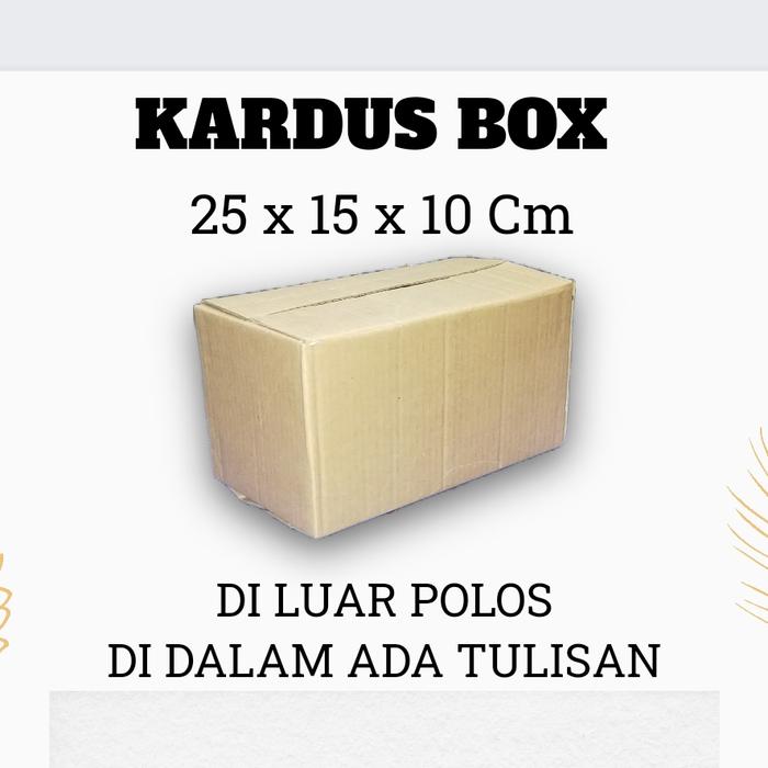 Jual Kardus 25 x 15 x 10 Cm - Kemasan Box Dus Kardus Packing Kecil ...