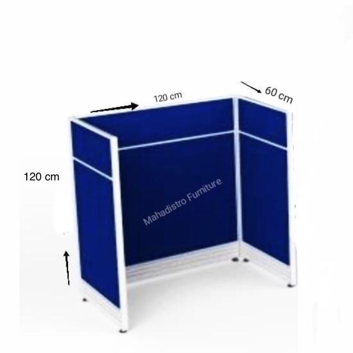 Jual Panel partisi / workstation pembatas meja kerja 1 seat - Kab ...