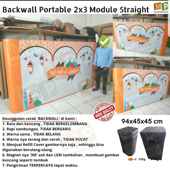 Jual Backwall Portable 2x3 Straight/Nomadic Backwall 2x3 Straight ...