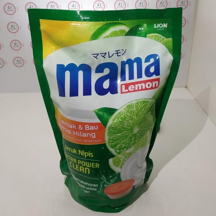 Jual MAMA Lemon Sabun Cuci Piring Jeruk Nipis Liquid Pouch 780ml ...
