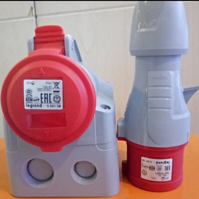 Jual Legrand Paket 1 Set Plug + Surface Mounting Socket 3P+N+E / 5 Pin 32A - Jakarta Pusat ...