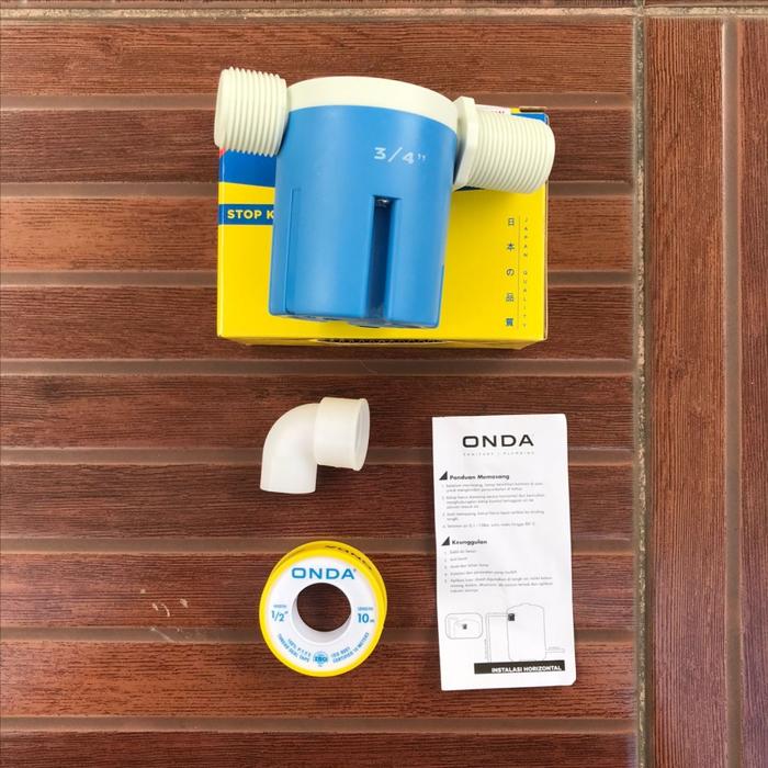 Jual STOP KRAN OTOMATIS HORIZONTAL 1/2 ONDA // PELAMPUNG OTOMATIS 1/2 ...