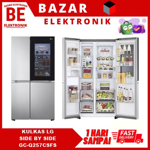 Promo LG GC-Q257CSFS KULKAS SIDE BY SIDE GCQ257CSFS 647L INSTAVIEW INVERTER Cicil 0% 3x ...