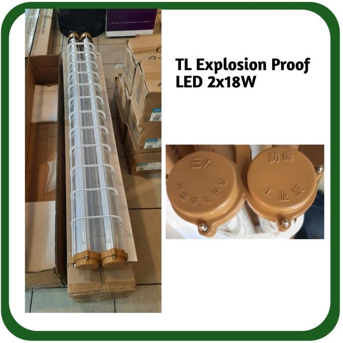 Jual Lampu TL Explosion Proof 2x18W LED Explosive 120cm Anti Ledak ...