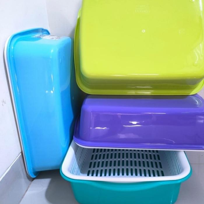 Jual Litter Box / Baskom Kotak + Saringan Set Numan Bak Pasir Kucing ...