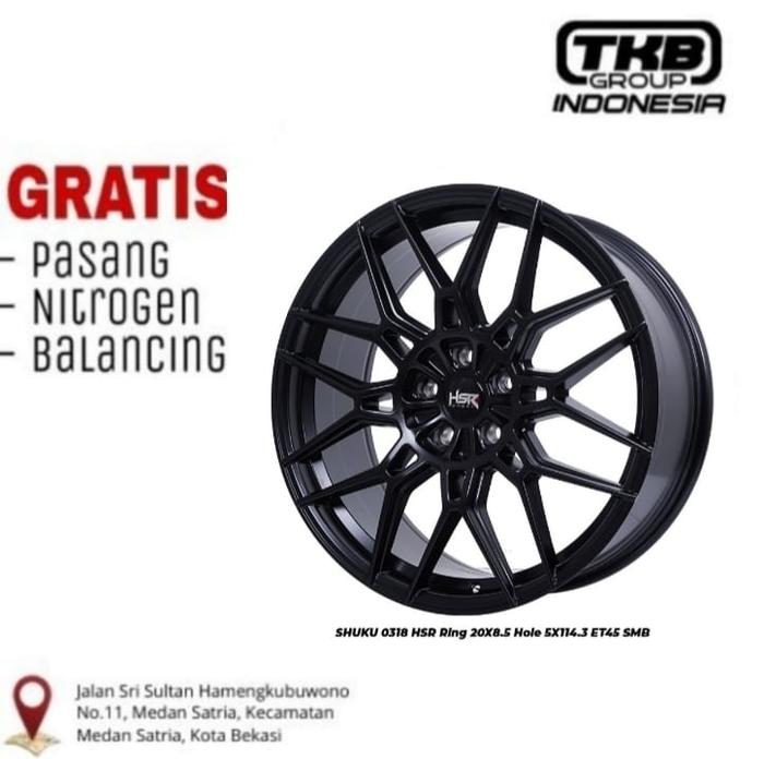 Jual Velg racing HSR ring 20 h5x114,3 velg crv cx5 wuling terios civic ...