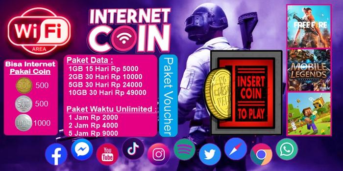 Jual Sticker Panduan Dan Spanduk Gantung Untuk Wifi Coin Di Seller ...