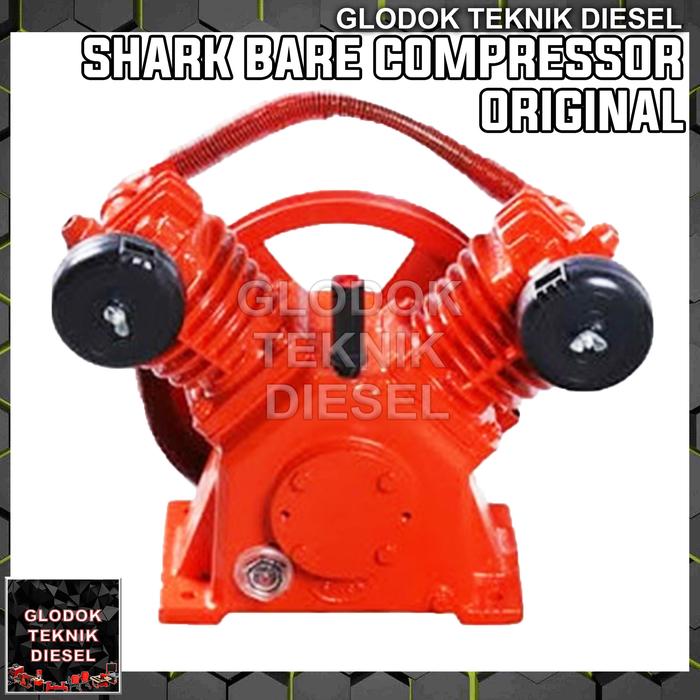 Jual Shark Bare Air Compressor 3 HP Kepala Kompresor Head pump ORIGINAL ...