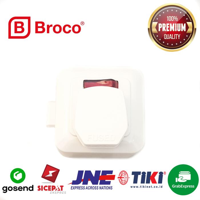 Jual Stop Kontak AC Outbow | Merk Borco Complete Set With Saklar ...