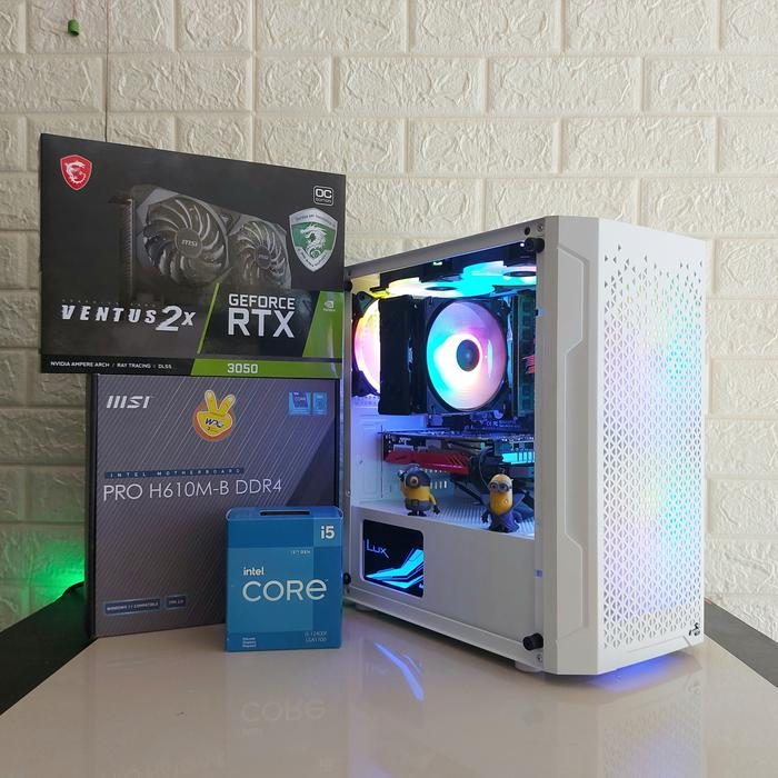 Jual CPU / PC Rakitan Gaming Core i5 12400f 16Gb RTX3050 8Gb NVMe 500Gb ...