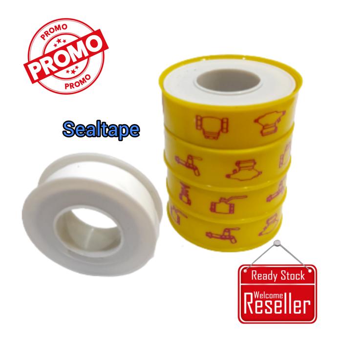 Jual Sealtape 12x10 m Isolasi Kran Air Murah,seltip, ptfe tape isolatif ...