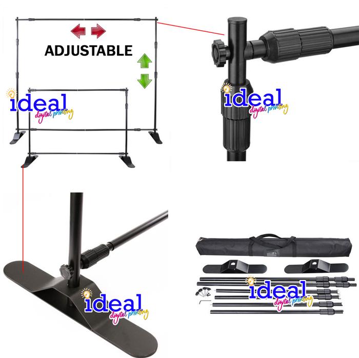Jual Backwall /jumbo Banner Stand Uk 3x3/backdrop/tripod Banner 3x3 Di ...
