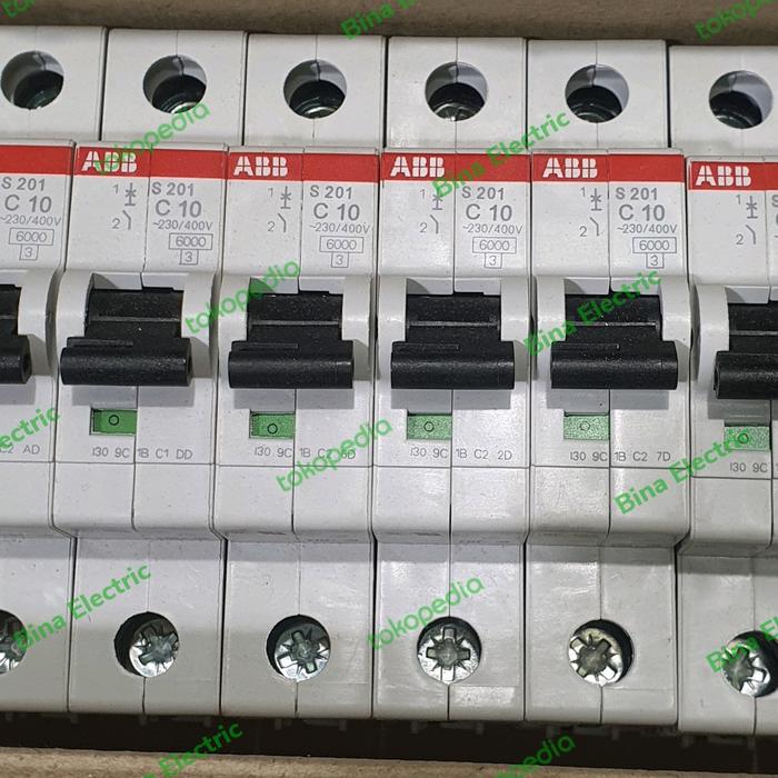 Jual MCB ABB S201 1P 10A 6kA / MCB ABB 1 Phase 10 Ampere 6kA - Jakarta Pusat - Bina Electric ...