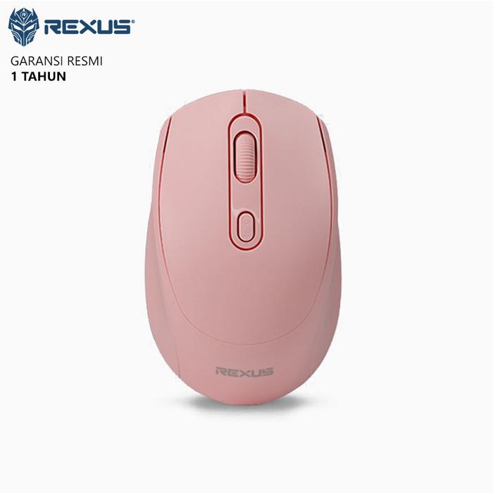 Promo Rexus Mouse Wireless Office Q35 Silent click - Merah Muda ...