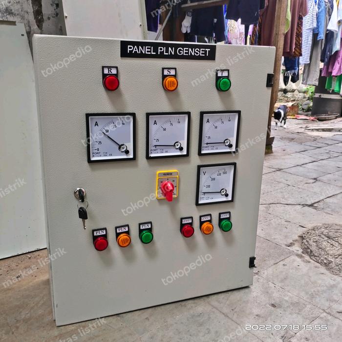 Jual PANEL PLN+GENSET MANUAL ,COS SOCOMEC 4P 63A,MCCB 3P 60A,AMPERE ...