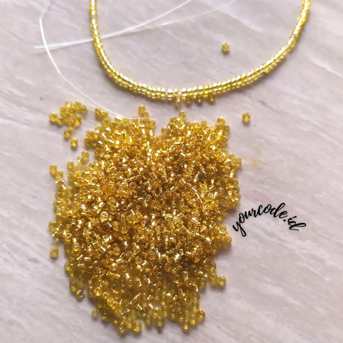 Jual MANIK KACA MOTE RONCE PAYET PASIR 12/0 2MM GLASS BEADS BAHAN CRAFT ...