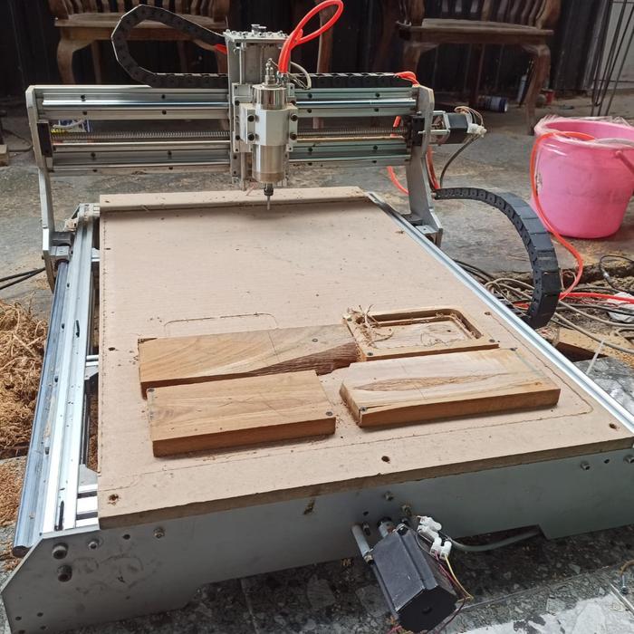 Jual Mesin CNC Router 6090 ballscrew spindle 0,8kw aluminium kayu acp ...