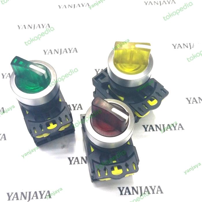 Jual selector switch lampu led 220V 3 posisi LA115-A5-20XSD FORT 2NO ...