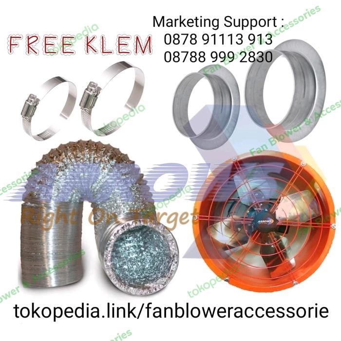 Jual Blower Dapur Blower Hood Blower Kitchen Booster Fan 14 Inch PAKET ...