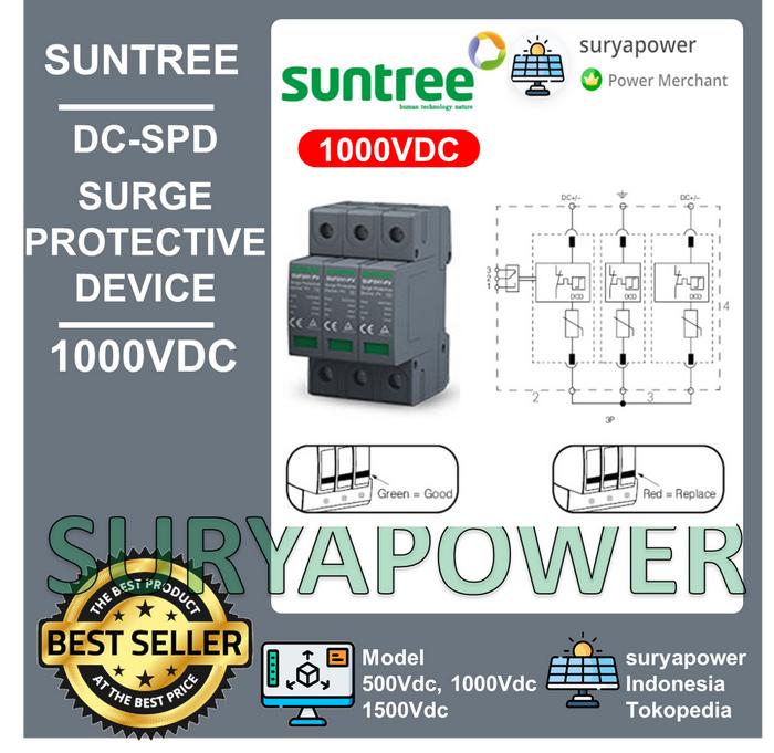 Jual SPD DC 500V 1000V 1500V - SURGE PROTECTIVE DEVICE - SUNTREE ...