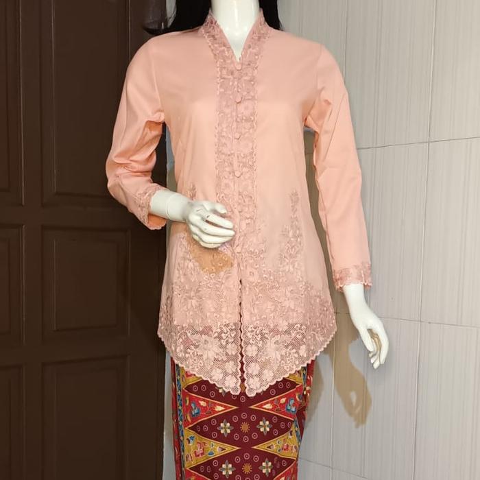 Jual Kebaya Encim Betawi Lengan Panjang - ijo botol, 5L - Jakarta Pusat ...