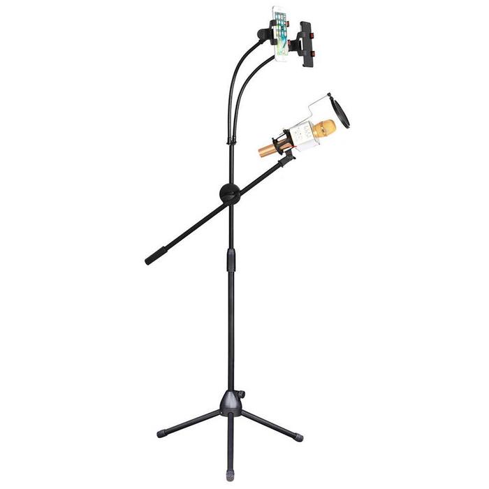 Jual Stand Microphone + Mic Holder / Stand Mic Lantai Tripod Condenser ...