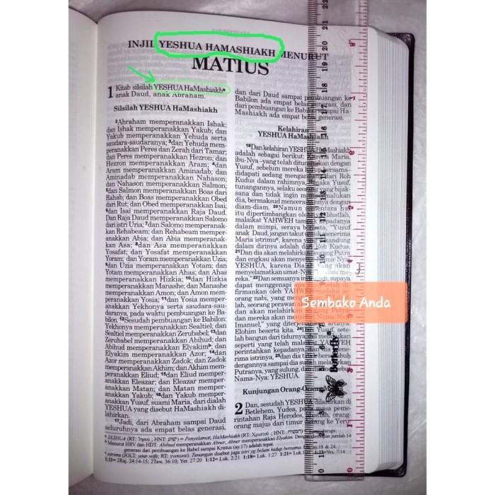 Jual Ks Ilt Edisi 4 Kitab Suci Indonesian Literal Translation Yahweh ...