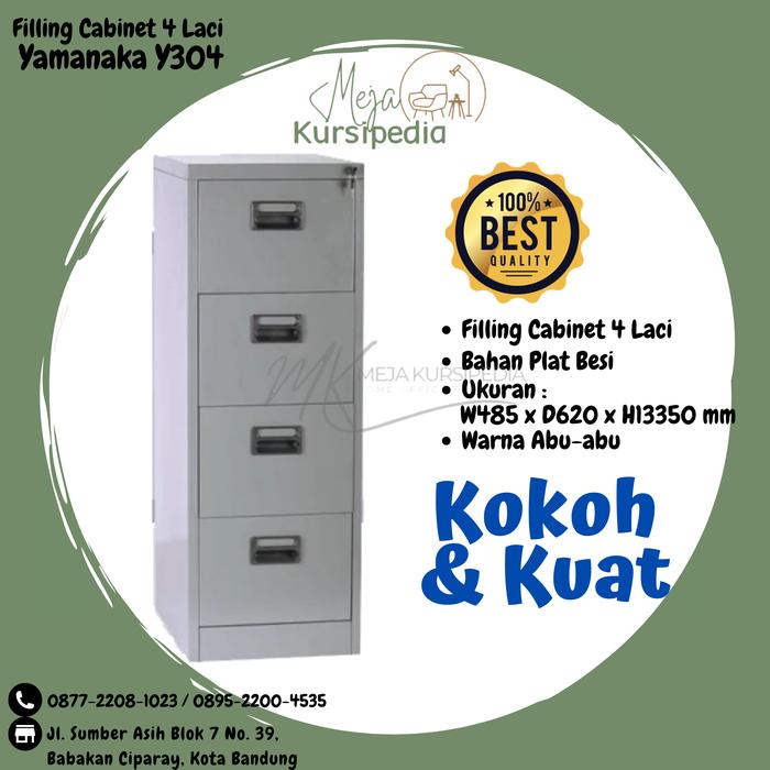 Jual Filling Cabinet 4 Laci Yamanaka Y304 / File Cabinet / Lemari Cabinet - Kota Bandung - Meja ...