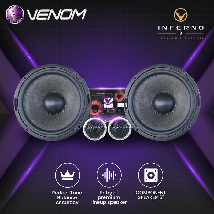 Promo Venom Inferno Series VIN 6 E Speaker Mobil Split 2 Way 6 Inch ...