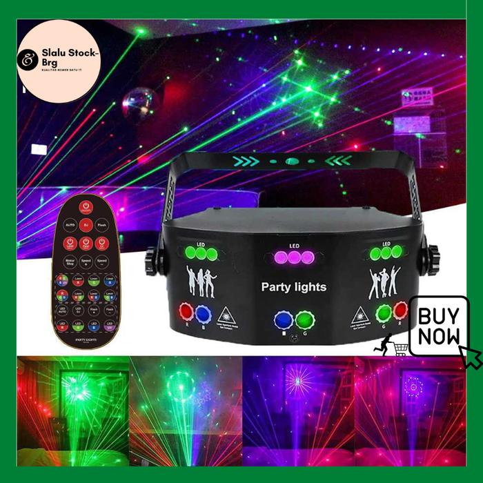 Jual Lampu sorot panggung Dj disco disko laser beam RGB serbaguna 20W ...