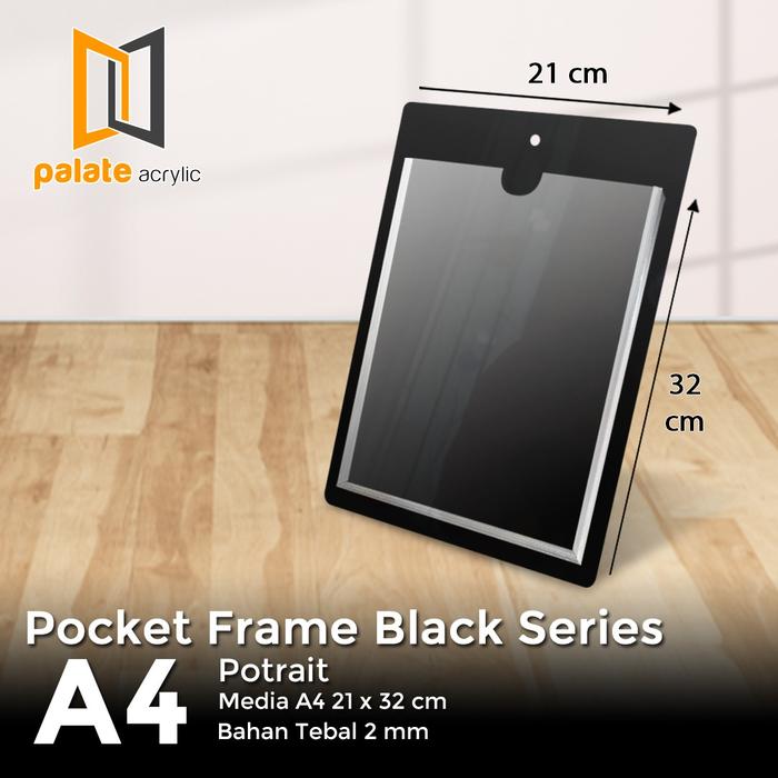 Jual ACRYLIC POCKET FRAME / AKRILIK THICKER / AKRILIK POCKET A4 2MM ...