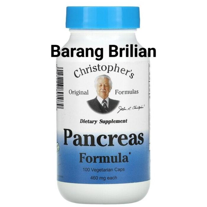 Jual Christopher's Orginal Formulas Pancreas Formula 460 mg 100 VegCaps ...