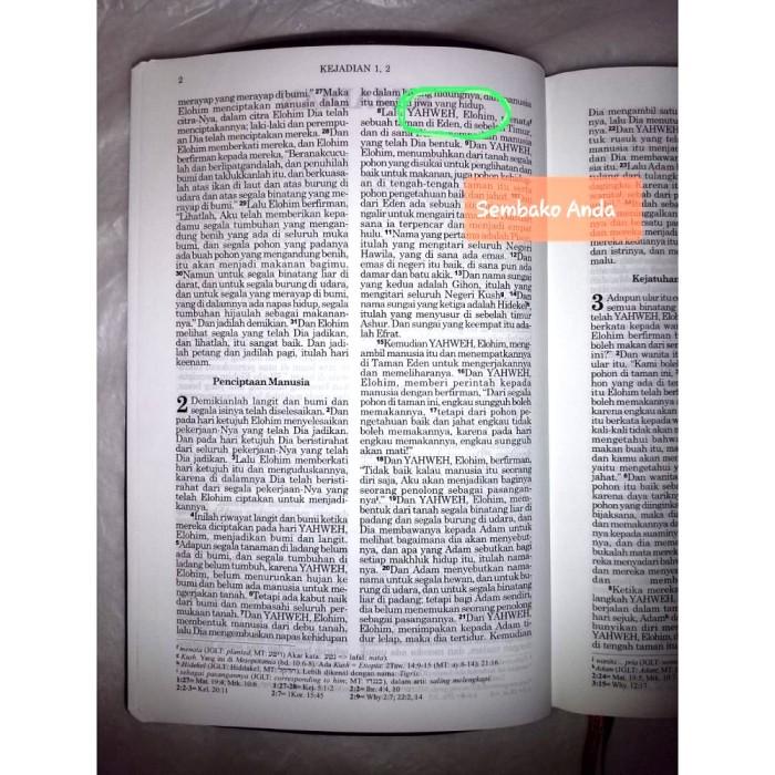 Jual Ks Ilt Edisi 4 Kitab Suci Indonesian Literal Translation Yahweh ...