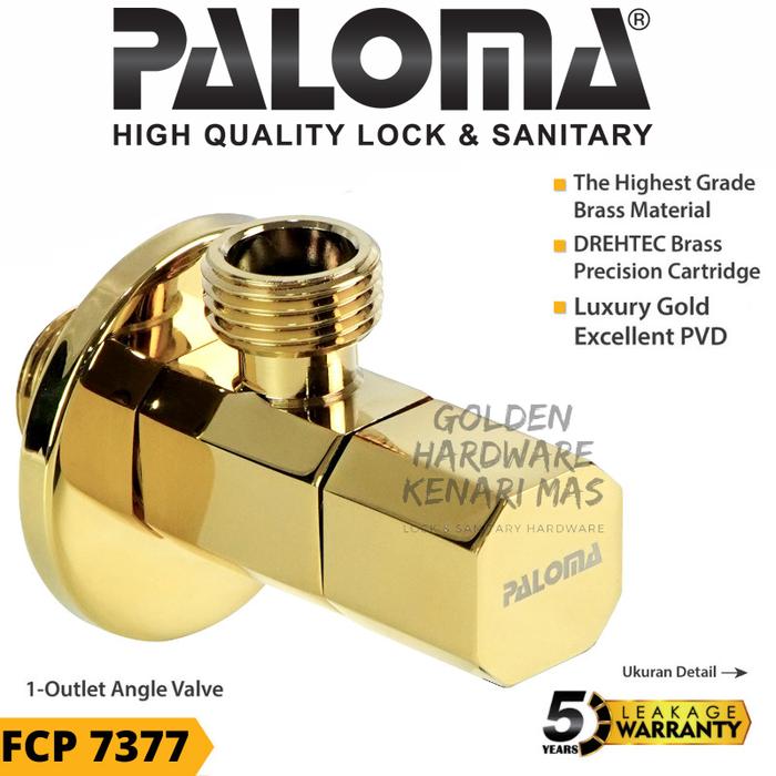 Jual PALOMA FCP 7377 KERAN STOP TOILET WC JET SHOWER TEMBOK KRAN AIR ...