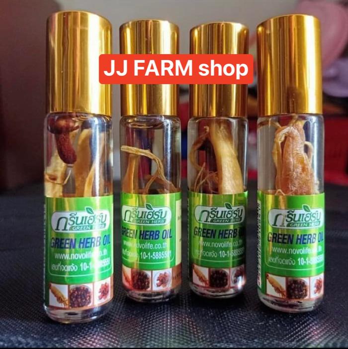 Jual Minyak angin herbal original THAILAND GREEN HERB OIL GINSENG roll ...