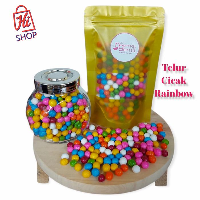 Jual Permen jadul Telur Cicak Warna Warni Permen Mini Rainbow Premium ...