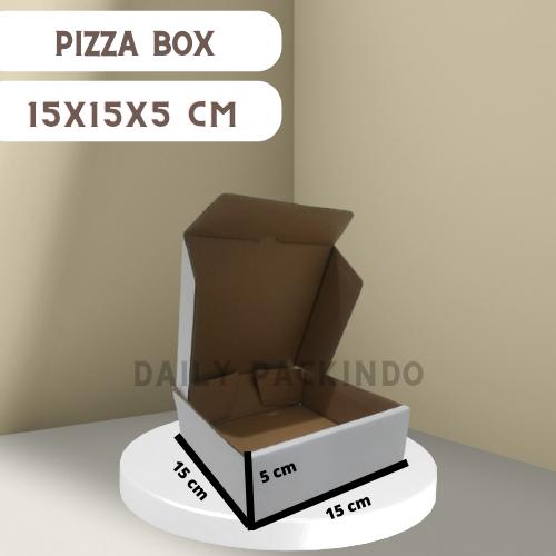Jual Kardus/Dus/Packaging Box Pizza Diecut Ukuran 15X15X5 Cm Putih ...